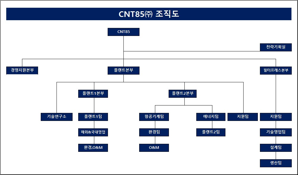 이미지: cnt85(주) 조직도